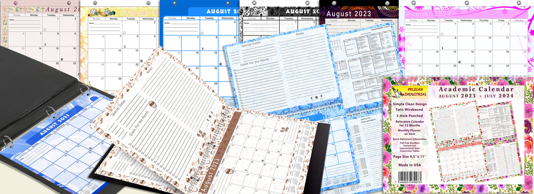 Academic Year 12 Months Student Calendars – Pelican Industrial