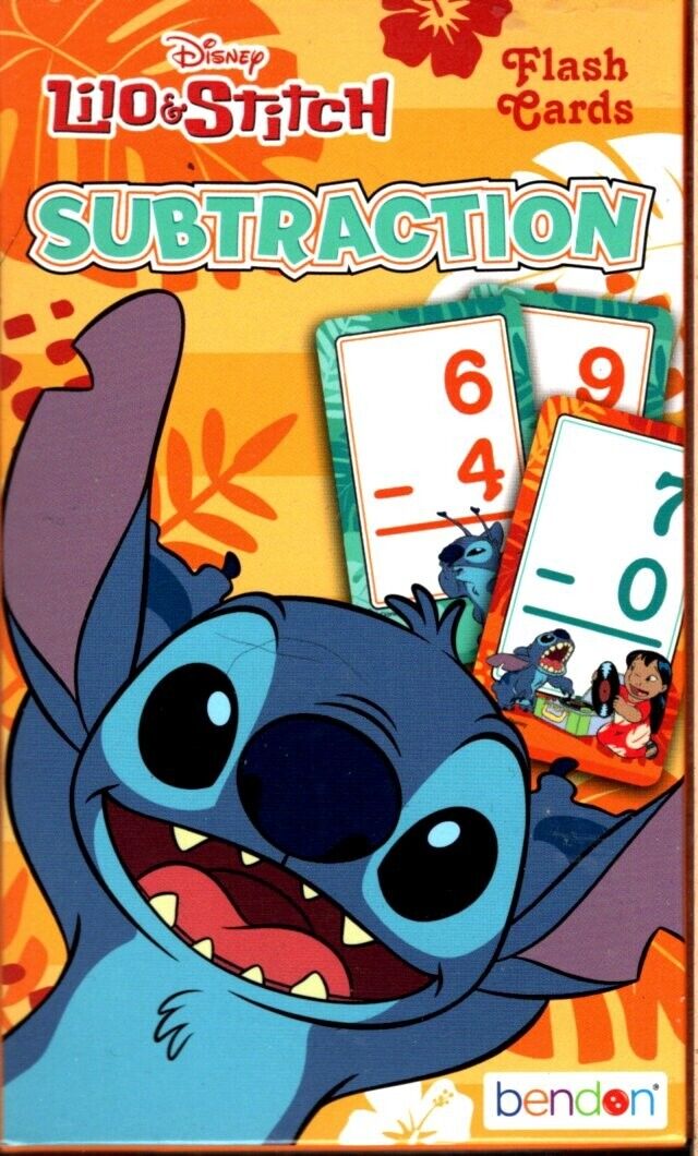 Disney Lilo & Stitch - Subtraction - 36 Education Flash Cards – Pelican ...