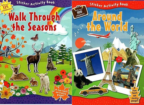 Sticker Activity Book - Walk Through the Seasons & Around The World Se ...