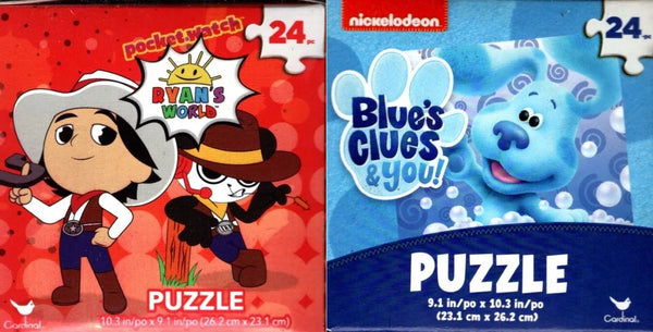 Ryan's World and Blue's Clues & You - 24 Pieces Jigsaw Puzzle (Set of ...