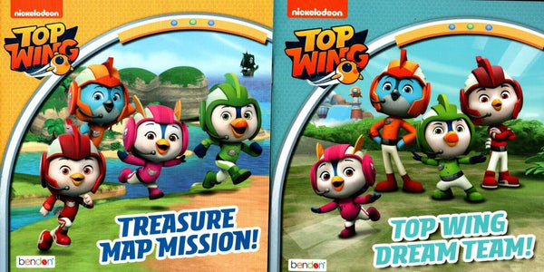 Top Wing Treasure Map Mission, Top Wing Dream Team - Children's Book S ...