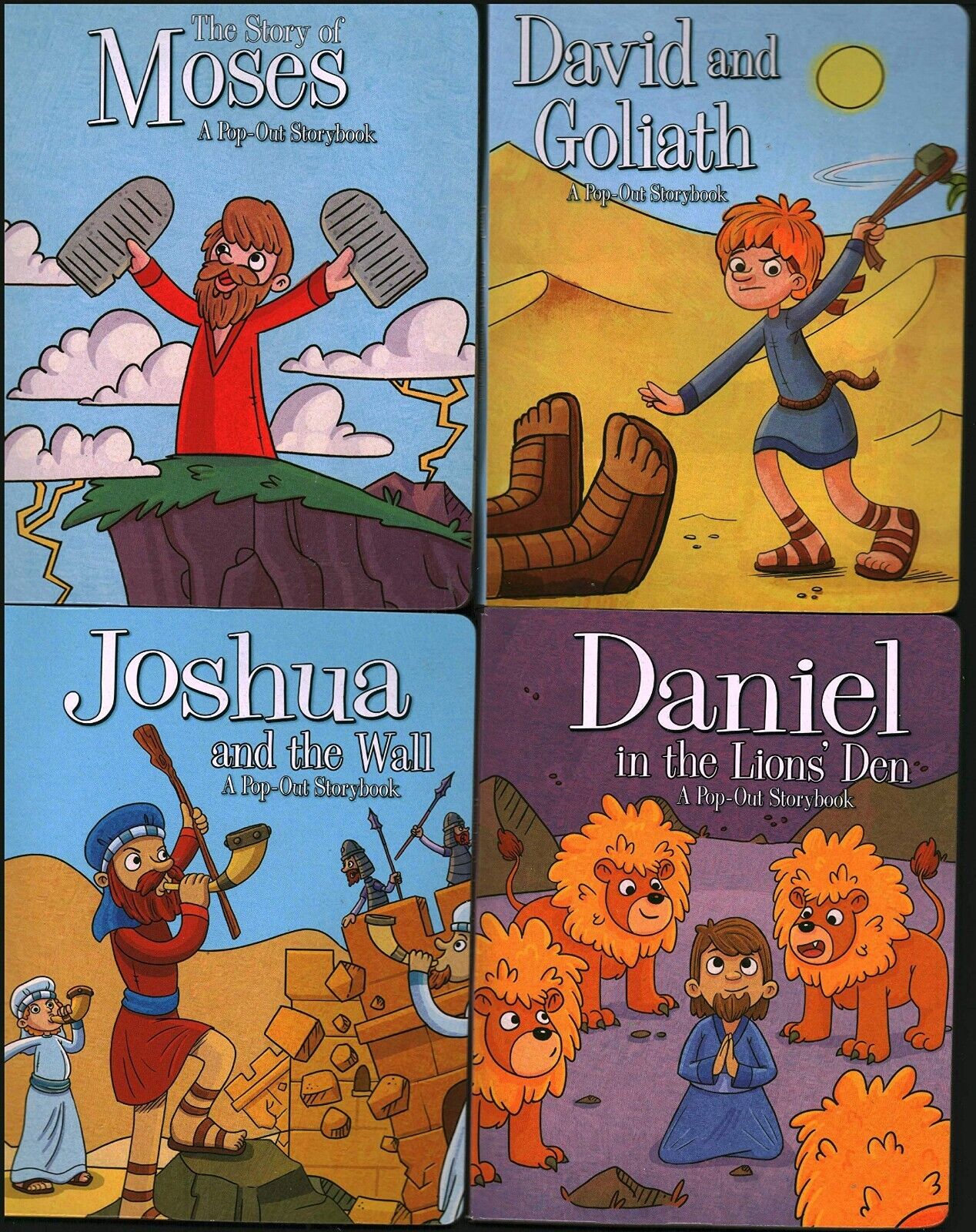 The Story of Moses / David and Goliath / Joshua and the Wall / Daniel ...