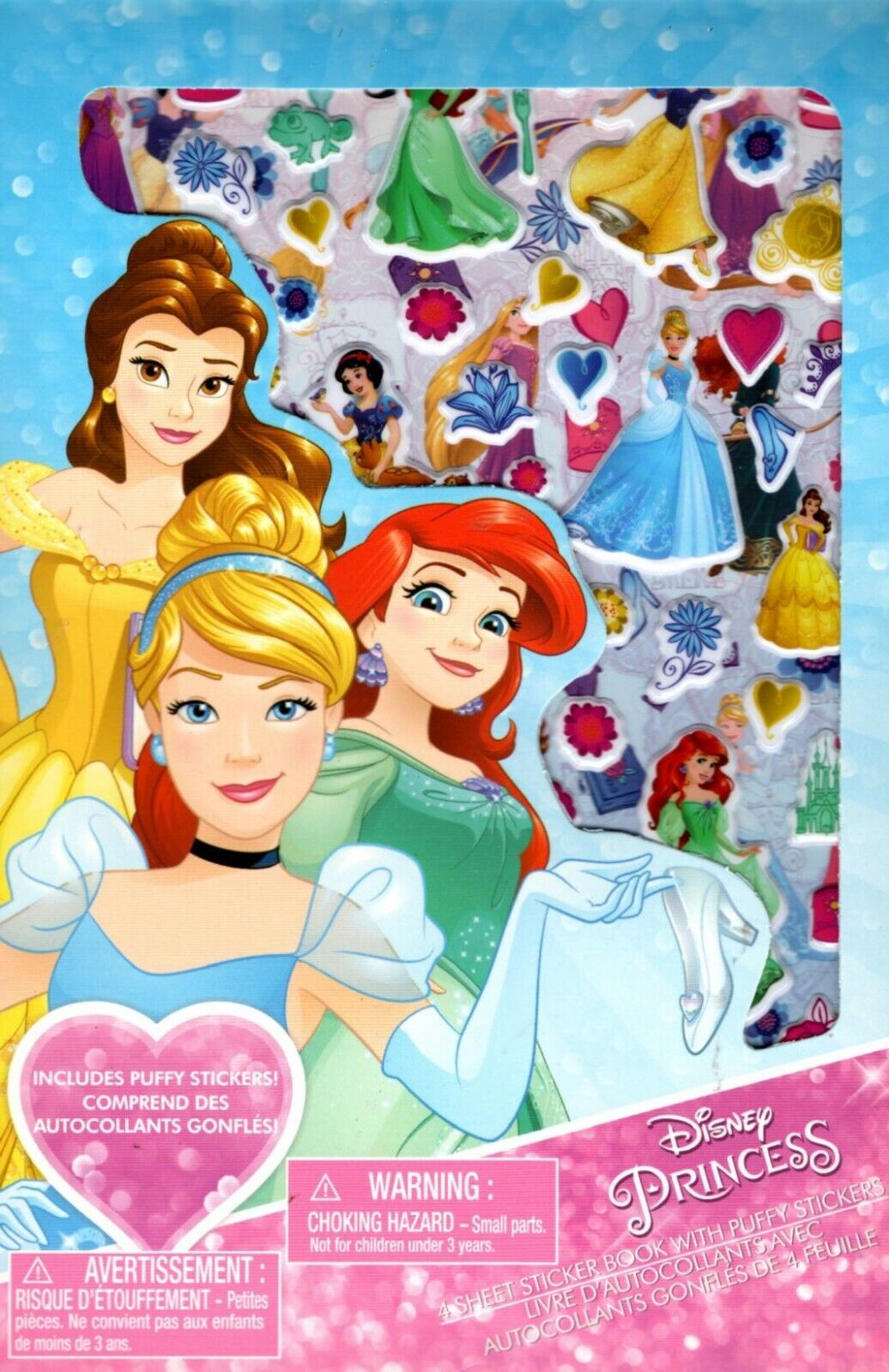 Disney Princess - Includes Puffy Stickers 4 Sheet Sticker Book ...