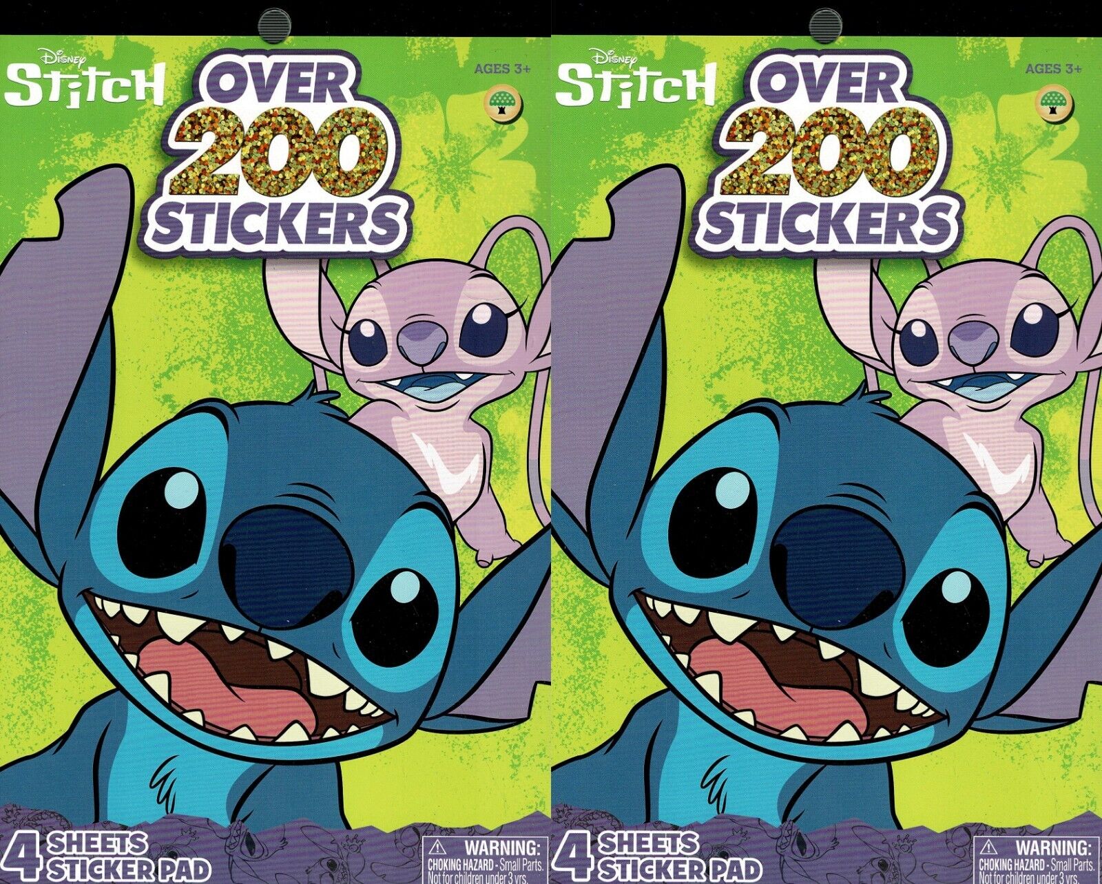 Disney Stitch - Over 200 Stickers 4 Sheet Sticker Books (Set of 2 ...