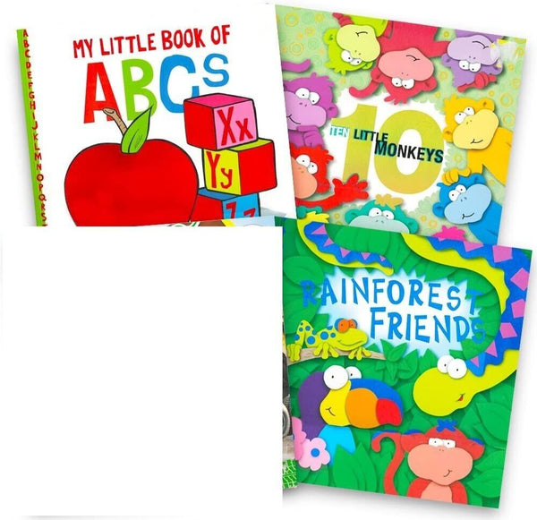 My Little Book of ABCs, Ten Little Monkeys, Rainforest Friends - Pictu ...