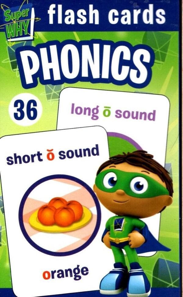 PBS Kids Super Why - Phonics - 36 Education Flash Cards – Pelican ...