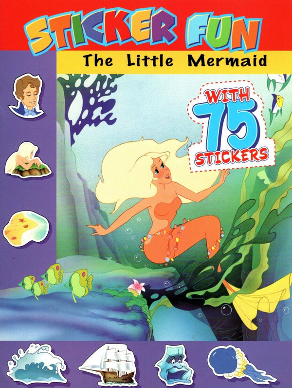 The Little Mermaid - Sticker Fun - Sticker Activity Book with 75 Stick ...